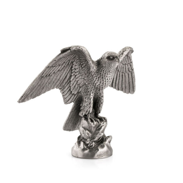 Art Studio :: Arabian Falcon Miniature - Pewter Satin Finish